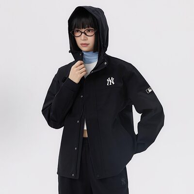 MLB专柜正品26年汪苏泷连帽透气防风冲锋衣外套夹克情侣3AWJB0161
