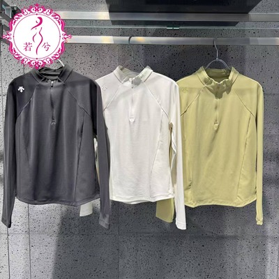 DESCENTE迪桑特2026春季女士运动休闲立领长袖针织衫D6132TTL30