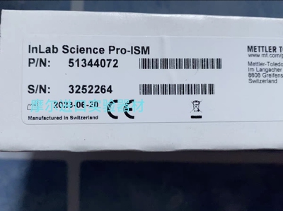 梅特勒托利多 Inlab Science Pro-ISM电极 型号51344072 全新现货