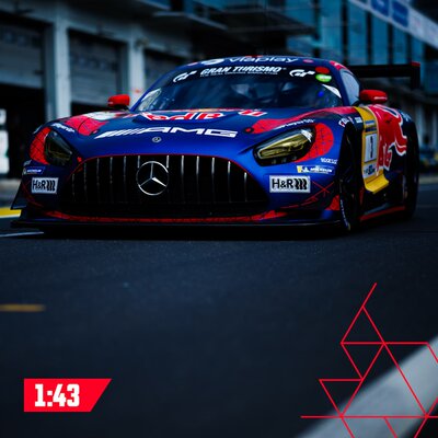 代购1:43/18 Spark奔驰AMG GT3维斯塔潘纽北NLS2汽车模型收藏