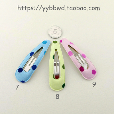 ins小碎花发卡子刘海夹