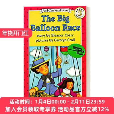 英文原版 The Big Balloon Race 汪培珽第四阶段书单 I Can Read 3分级阅读 英文版 进口英语原版书籍