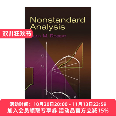非标准分析 英文原版 Nonstandard Analysis Alain M. Robert 英文版 进口英语原版书籍