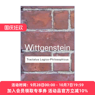 逻辑哲学论  英文原版 Tractatus Logico-Philosophicus 路德维希维特根斯坦 Routledge Classics系列 英文版 进口英语原版书籍