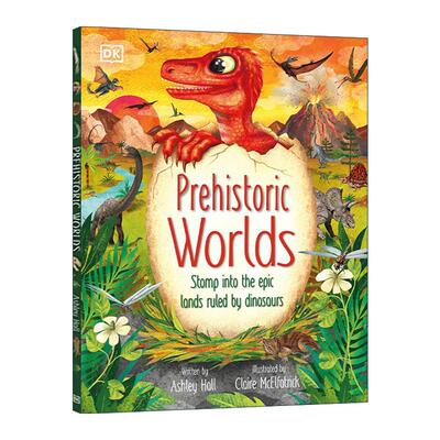 英文原版 Prehistoric Worlds DK史前恐龙世界 儿童全彩图解科普百科精装 英文版 进口英语原版书籍