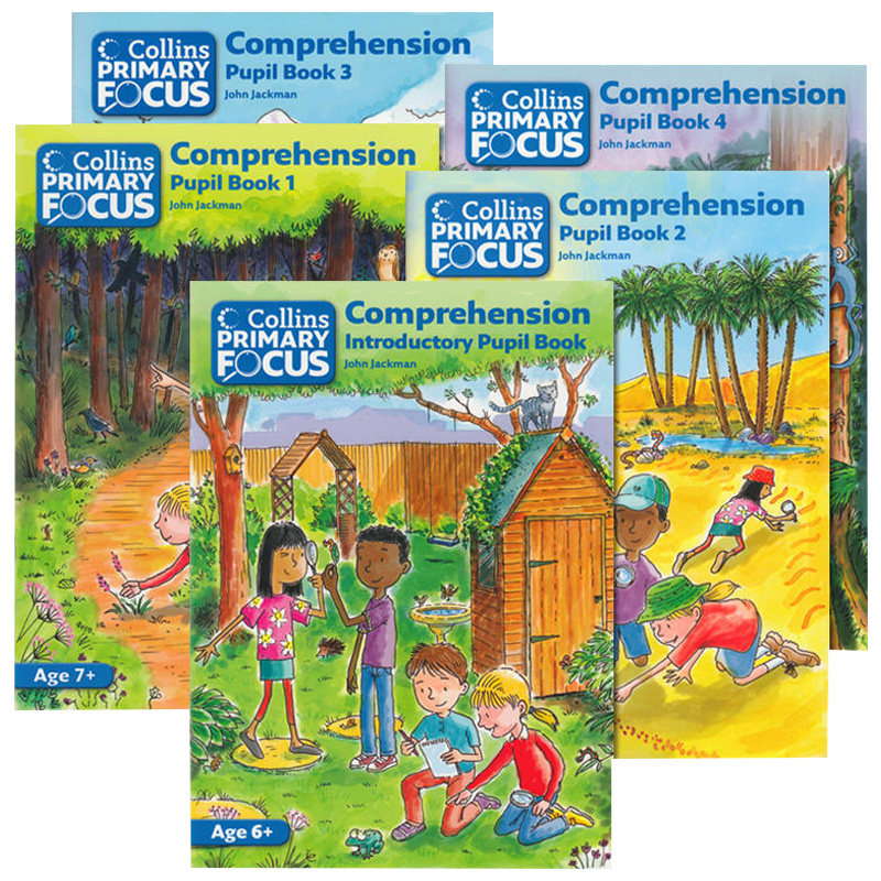华研原版柯林斯小学英语阅读理解教材5册英文原版 Collins Primary Focus Comprehension英国小学教材 6-10岁 ...