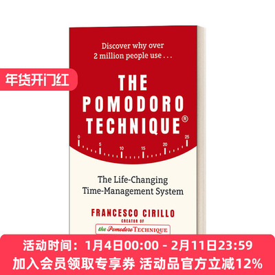 英文原版 The Pomodoro Technique 番茄工作法 弗朗西斯科·西里洛 英文版 进口英语原版书籍