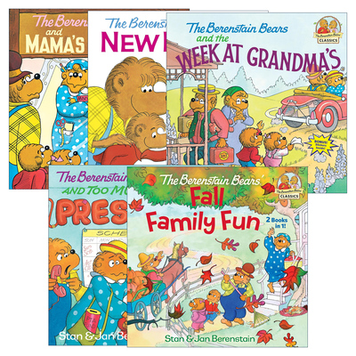 英文原版 Berenstain Bears 贝贝熊家庭系列5册 儿童英语启蒙认知亲子绘本 英文版 进口英语原版书籍