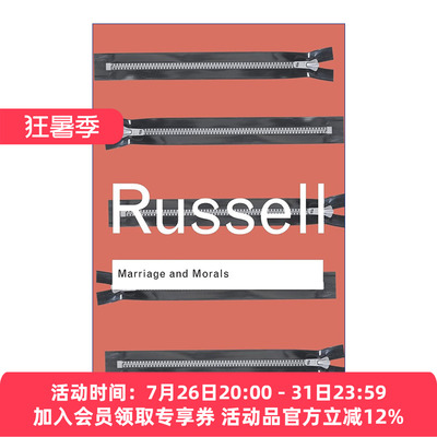 婚姻与道德  英文原版 Marriage and Morals 伯特兰罗素 Routledge Classics系列 英文版 进口英语原版书籍