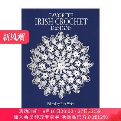 受欢迎的爱尔兰钩针设计 英文原版 Favorite Irish Crochet Designs 英文版 进口英语原版书籍