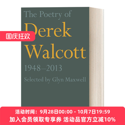 英文原版 The Poetry of Derek Walcott 1948–2013 德里克·沃尔科特诗集 诺贝尔文学奖得主 英文版 进口英语原版书籍