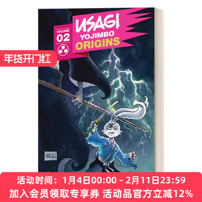 英文原版 Usagi Yojimbo Origins Vol.2 Wanderer's Road 兔子起源系列2 流浪者之路 兔子浪人 兔子武士 英文版 进口英语原版书籍
