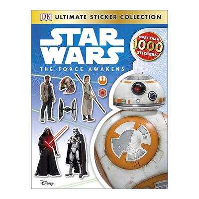 英文原版 Star Wars The Force Awakens Ultimate Sticker Collection 星球大战 原力觉醒终极贴纸集合 一千多张贴纸收藏 英文版