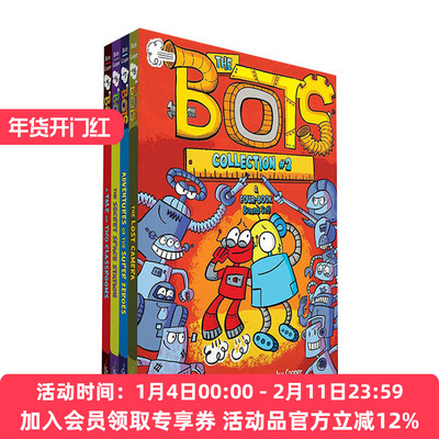英文原版 The Bots Collection #2 机甲星球的机器人5-8册套装 英文版 进口英语原版书籍