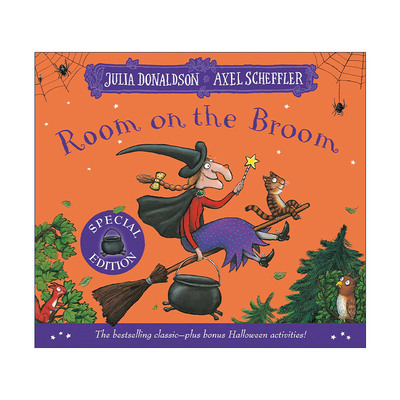 英文原版 Room on the Broom Special Edition 女巫扫帚排排坐 特别版 儿童万圣节绘本 朱莉亚·唐纳森 英文版 进口英语原版书籍