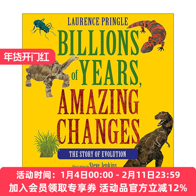 英文原版 Billions of Years  Amazing Changes 数十亿年惊人的变化 进化的故事 儿童科普百科 化石 精装 英文版进口英语原版书籍