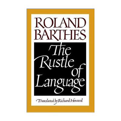 英文原版 The Rustle of Language 语言的轻声细语 罗兰·巴尔特文艺批评文集 英文版 进口英语原版书籍