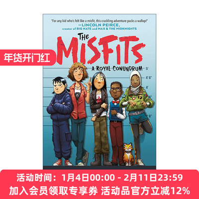 英文原版 The Misfits 01 A Royal Conundrum 异类系列1 皇室难题 儿童冒险小说 纽伯瑞奖得主Lisa Yee 精装 进口英语原版书籍