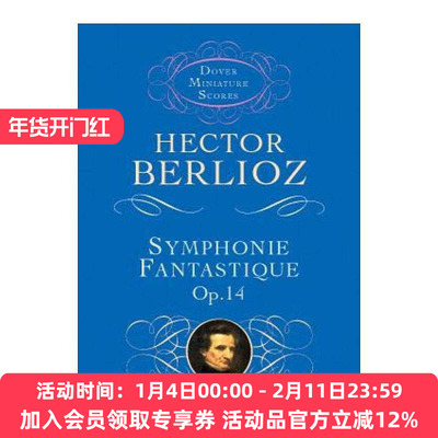 英文原版 Symphonie Fantastique Op.14 幻想交响曲 14号乐谱 埃克托尔·柏辽兹 英文版 进口英语原版书籍