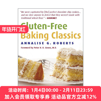 英文原版 Gluten-Free Baking Classics 无麸质烘焙经典指南 面包 饼干 蛋糕食谱 Annalise G. Roberts 英文版 进口英语原版书籍