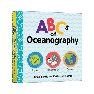 英文原版 ABCs of Oceanography 宝宝智学园 幼儿工程院 海洋学基本知识科普百科 STEM教育 纸板书 英文版 进口英语原版书籍