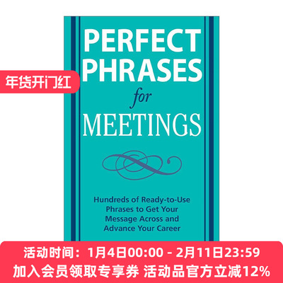 英文原版 Perfect Phrases For Meetings 会议的完美用语 英文版 进口英语原版书籍
