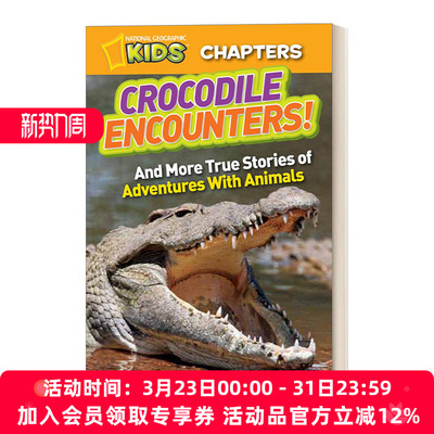 英文原版 National Geographic Kids Chapters Crocodile Encounters 国家地理儿童章节书 遭遇鳄鱼 英文版 进口英语原版书籍