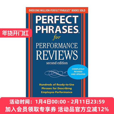 英文原版 Perfect Phrases For Performance Reviews 表现评估的完美用语 第2版 英文版 进口英语原版书籍
