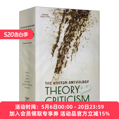 诺顿理论与批评选集 英文原版 The Norton Anthology of Theory and Criticism 第三版 精装 英文版 进口英语原版书籍