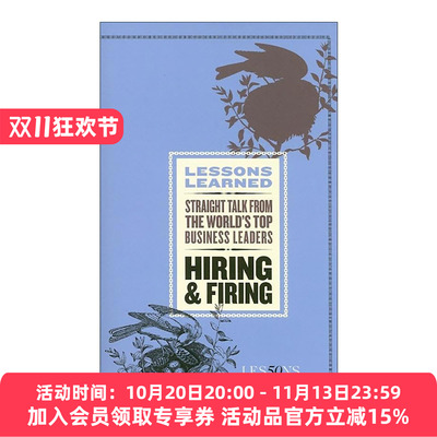 英文原版 Hiring and Firing 雇佣和解雇 来自世界优秀商业领袖的直言不讳 领导管理指南 哈佛商业评论 英文版 进口英语原版书籍