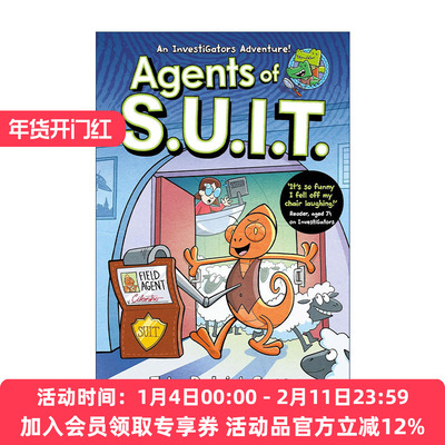 英文原版 InvestiGators Agents of S.U.I.T. 鳄鱼侦查员外传1 儿童全彩爆笑漫画故事书 英文版 进口英语原版书籍