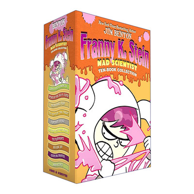 科学小超人弗兰妮10册套装 英文原版 Franny K. Stein Mad Scientist Ten-Book Collection Boxed Set 儿童章节书英文版进口书籍