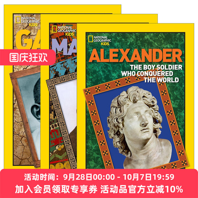 英文原版 World History Biographies 美国国家地理名人传记3册 儿童科普百科 英文版 建行卡英语原版书籍