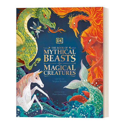 英文原版The Book of Mythical Beasts and Magical Creatures 介绍世界各地的神话和传说 鬼怪神兽神秘物种精装收藏版图鉴 英文版