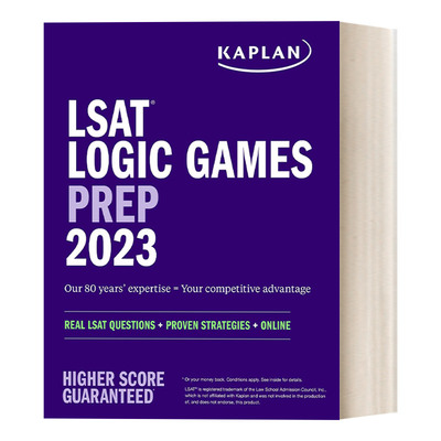 英文原版 LSAT Logic Games Prep 2023 美国法学院入学考试 2023 分析性推理 备考 英文版 进口英语原版书籍