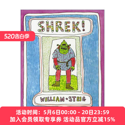 英文原版 Shrek 怪物史莱克 威廉·史塔克 英文版 进口英语原版书籍