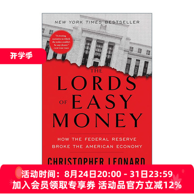 英文原版 The Lords of Easy Money 快钱之王 美联储如何搞垮美国经济 英文版 进口英语原版书籍