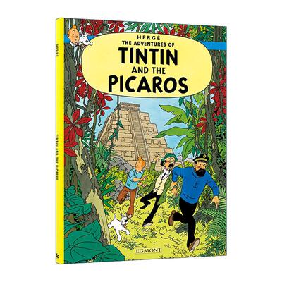 英文原版 The Adventures Of Tintin Tintin And The Picaros 丁丁历险记之丁丁与流浪汉 儿童精装漫画 英文版 进口英语原版书籍