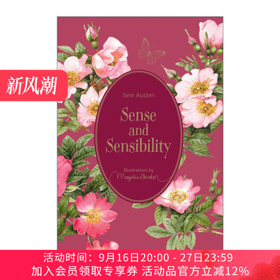 英文原版 Sense and Sensibility 理智与情感 精装收藏 彩色插图版 插画师荷兰水彩画家Marjolein Bastin 英文版 进口英语原版书籍