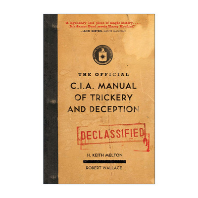 英文原版 The Official CIA Manual of Trickery and Deception 中央情报局官方欺骗手册 英文版 进口英语原版书籍