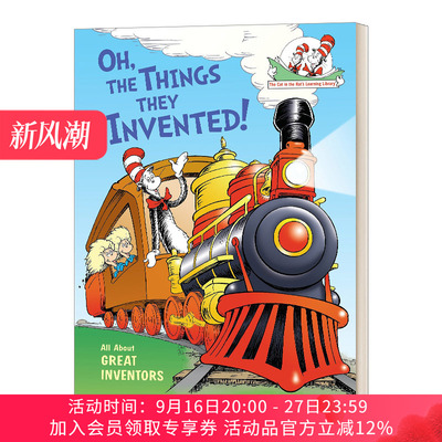 英文原版 Oh the Things They Invented 苏斯博士 戴帽子的猫图书馆 伟大的发明家 精装 英文版 进口英语原版书籍
