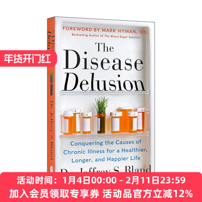英文原版 The Disease Delusion 疾病妄想 战胜慢性病的原因 获得更健康 更长寿 更幸福的生活 英文版 进口英语原版书籍