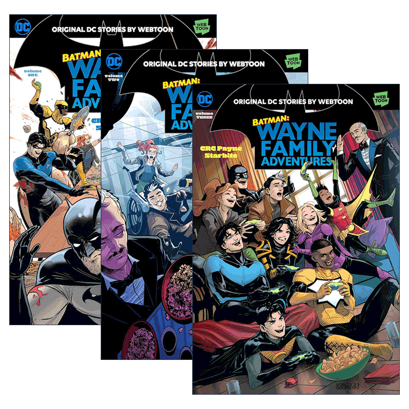 英文原版 Batman Wayne Family Adventures 蝙蝠侠韦恩家族冒险系列 3册 DC漫画 CRC Payne 英文版 进口英语原版书籍
