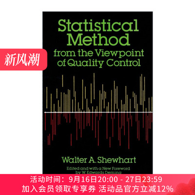 质量控制中的统计方法 英文原版 Statistical Method from the Viewpoint of Quality Control 英文版 进口英语原版书籍