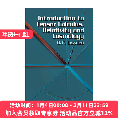 英文原版 Introduction to Tensor Calculus Relativity and Cosmology 张量微积分 相对论和宇宙学导论 数学 物理学D. F. Lawden