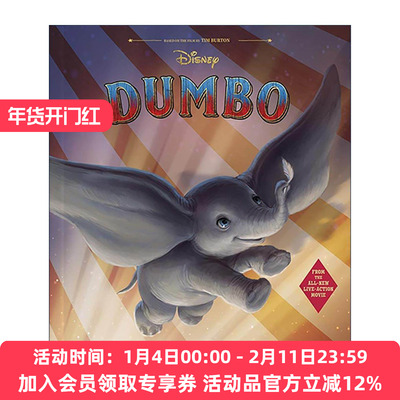 英文原版 Disney Dumbo Deluxe picture book 迪士尼小飞象动画电影绘本 英文版 进口英语原版书籍