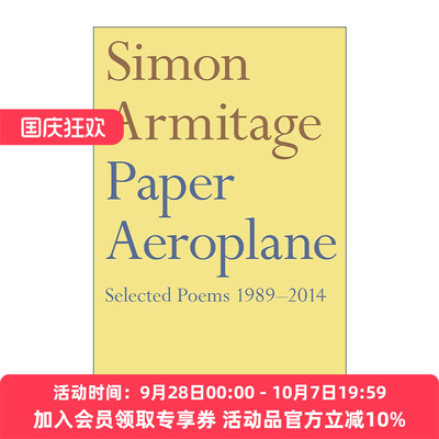 英文原版 Paper Aeroplane 纸飞机 西蒙·阿米蒂奇诗集 英国桂冠诗人 英文版 进口英语原版书籍
