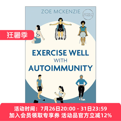 英文原版 Exercise Well With Autoimmunity 与自身免疫疾病一起锻炼 健康生活 英文版 进口英语原版书籍