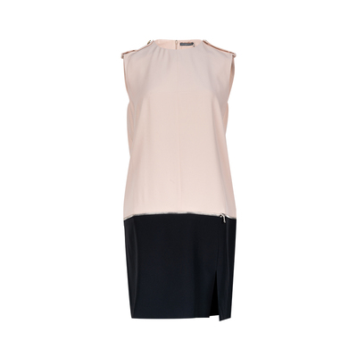 亚历山大麦昆女士拼色无袖连衣裙