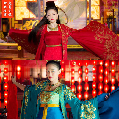 唐风女士影视剧陈乔恩蓝色古装